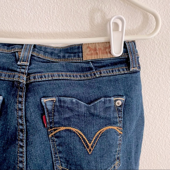 Levi's | Jeans | Levis Fishtail Mermaid Pocket Skinny Dark Blue Jeans ...